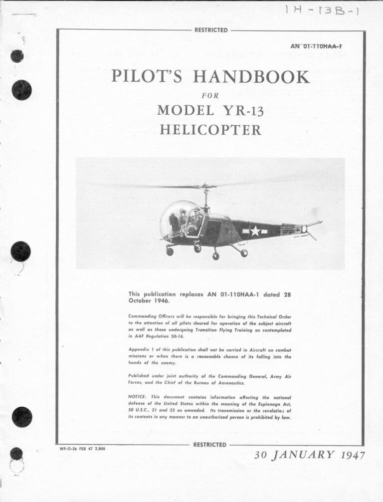 BELL 47 SERIES HELICOPTERS - Flight Manuals