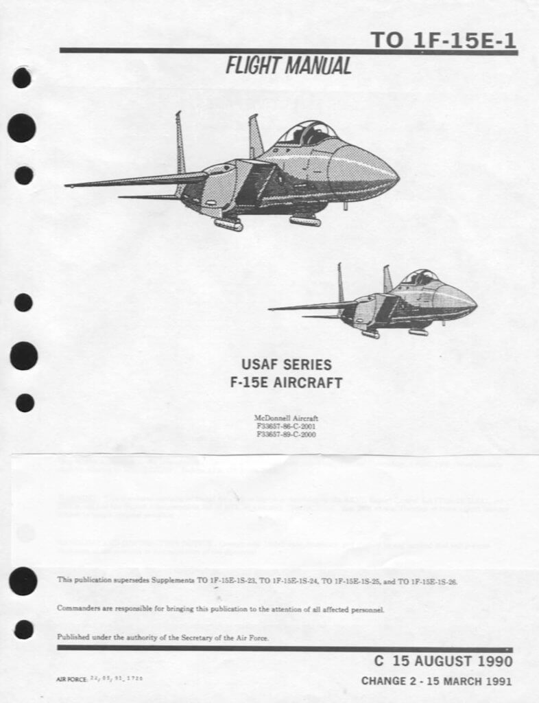 McDONNELL-DOUGLAS F-15 EAGLE - Flight Manuals