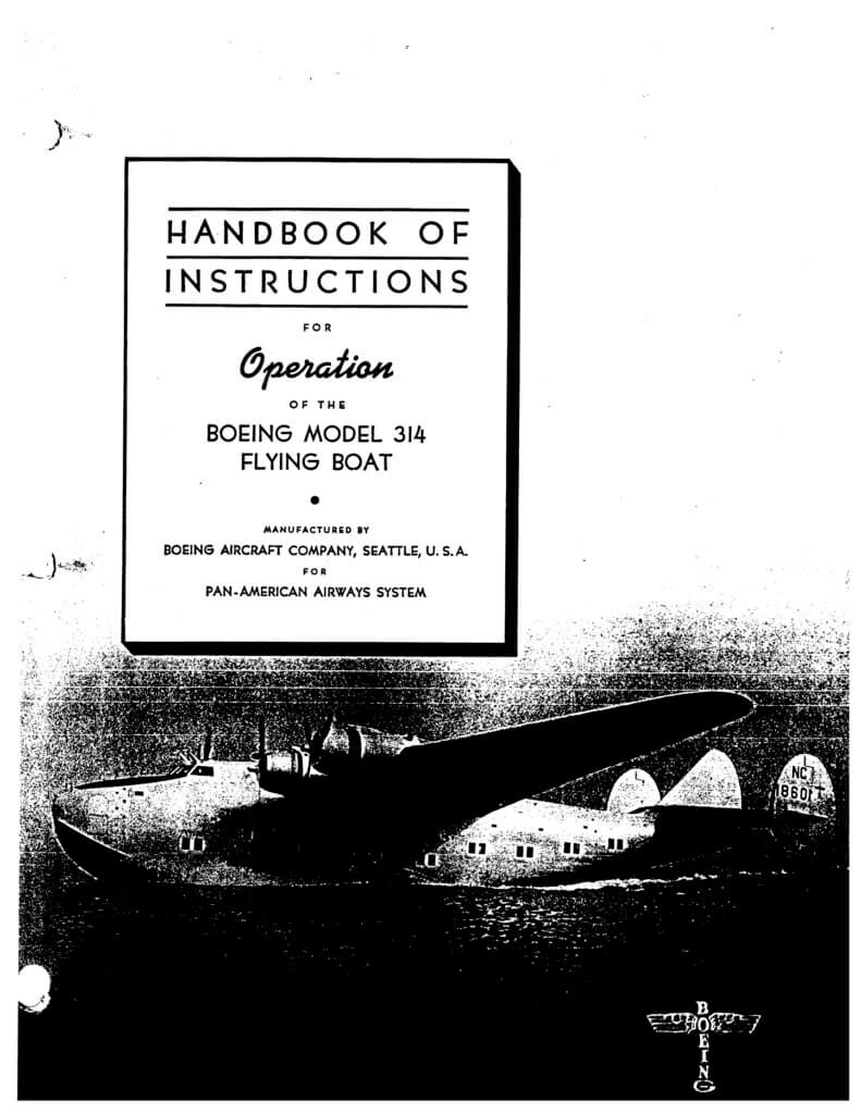 BOEING 314 FLYING BOAT - Flight Manuals