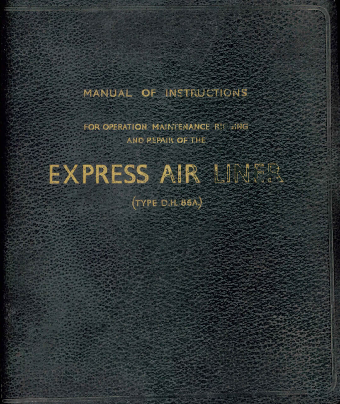 De HAVILLAND DH86 EXPRESS - Flight Manuals