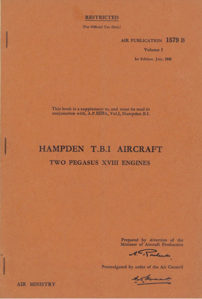 HANDLEY PAGE HAMPDEN & HEREFORD - Flight Manuals