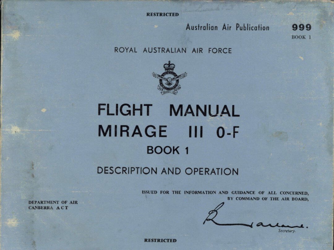 DASSAULT MIRAGE III & V - Flight Manuals