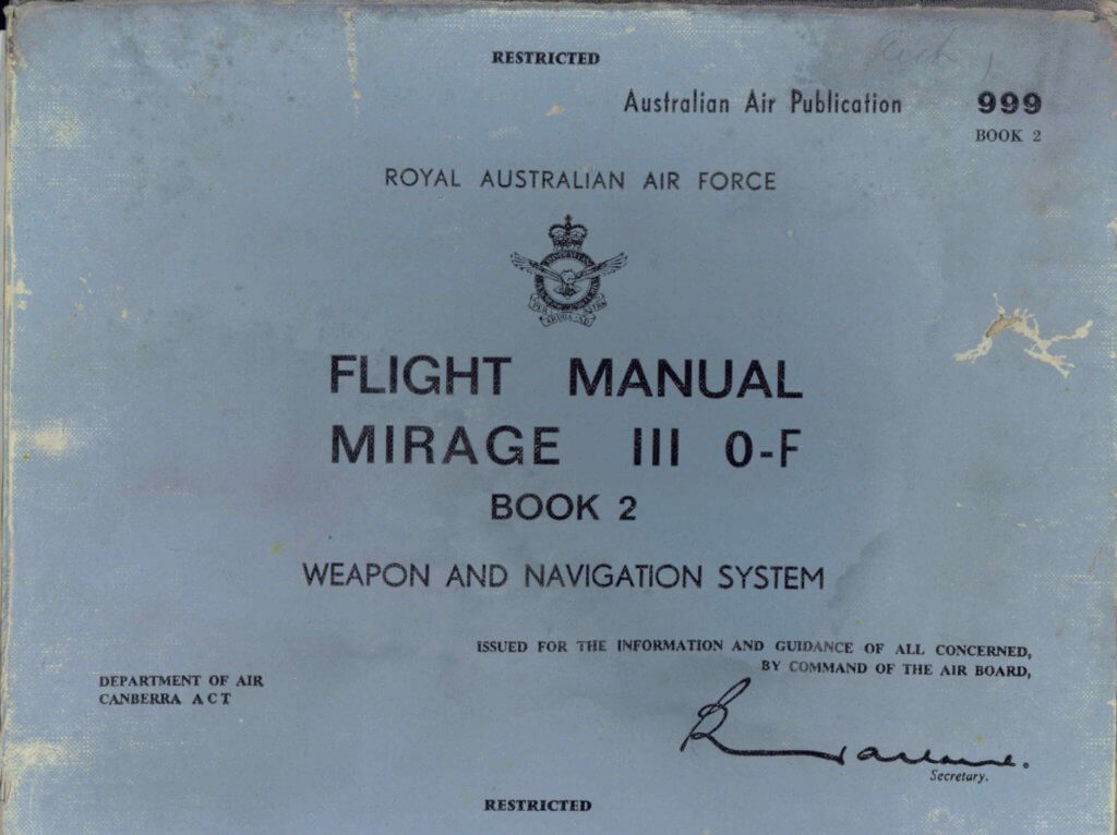 DASSAULT MIRAGE III & V - Flight Manuals