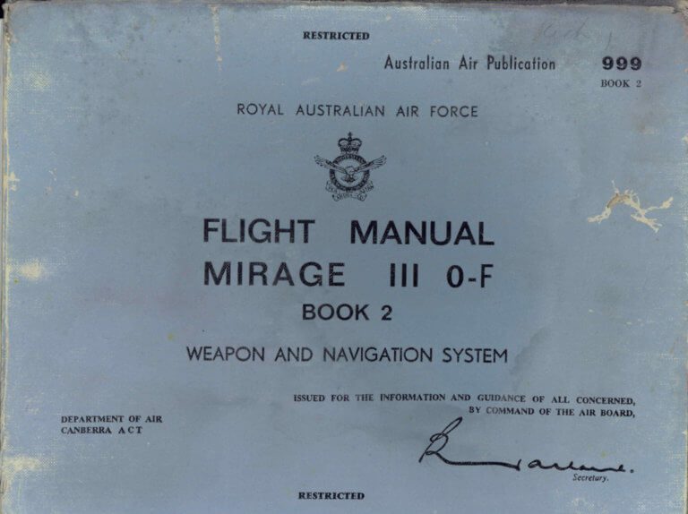 DASSAULT MIRAGE III & V - Flight Manuals
