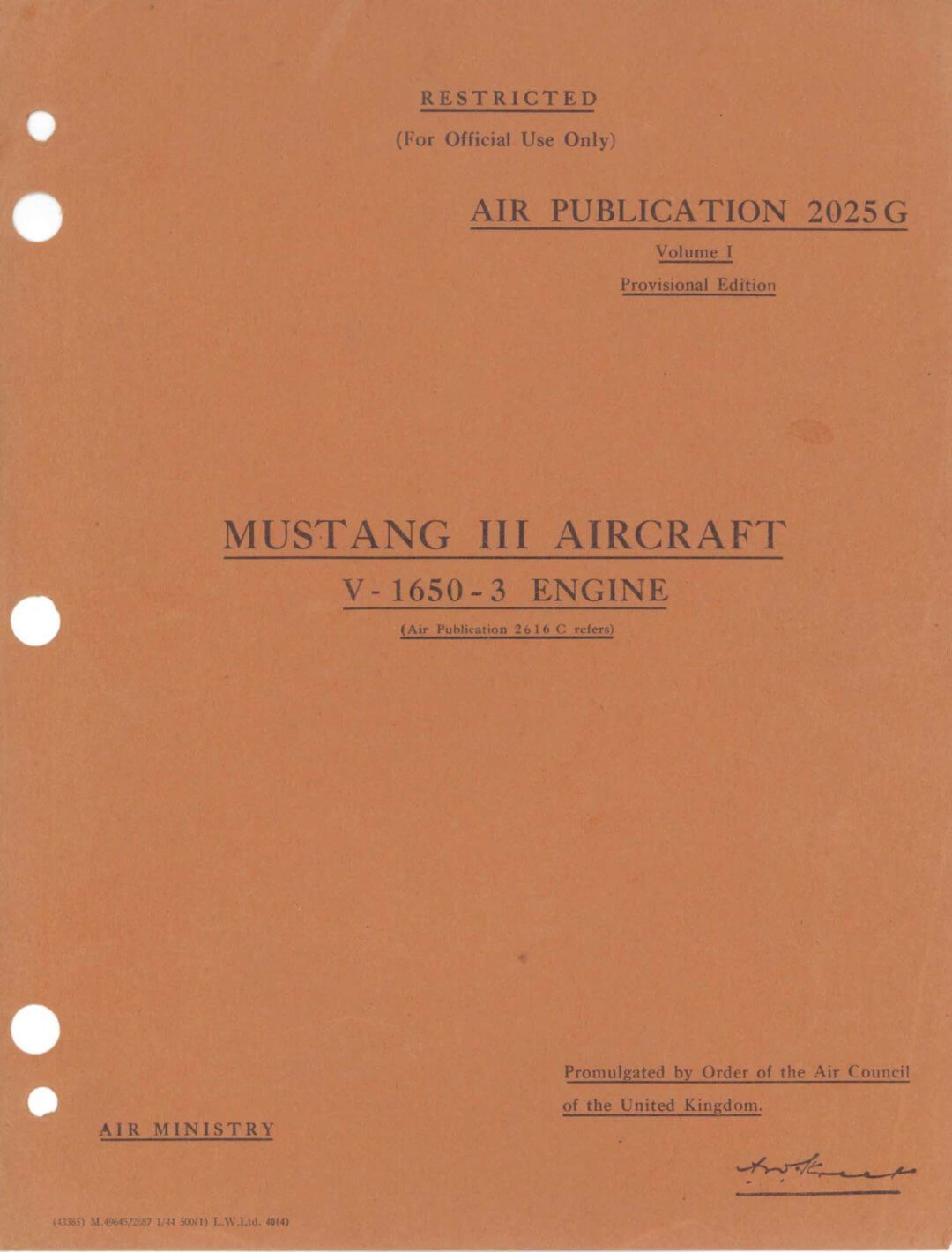 NORTH AMERICAN P-51 MUSTANG - Flight Manuals