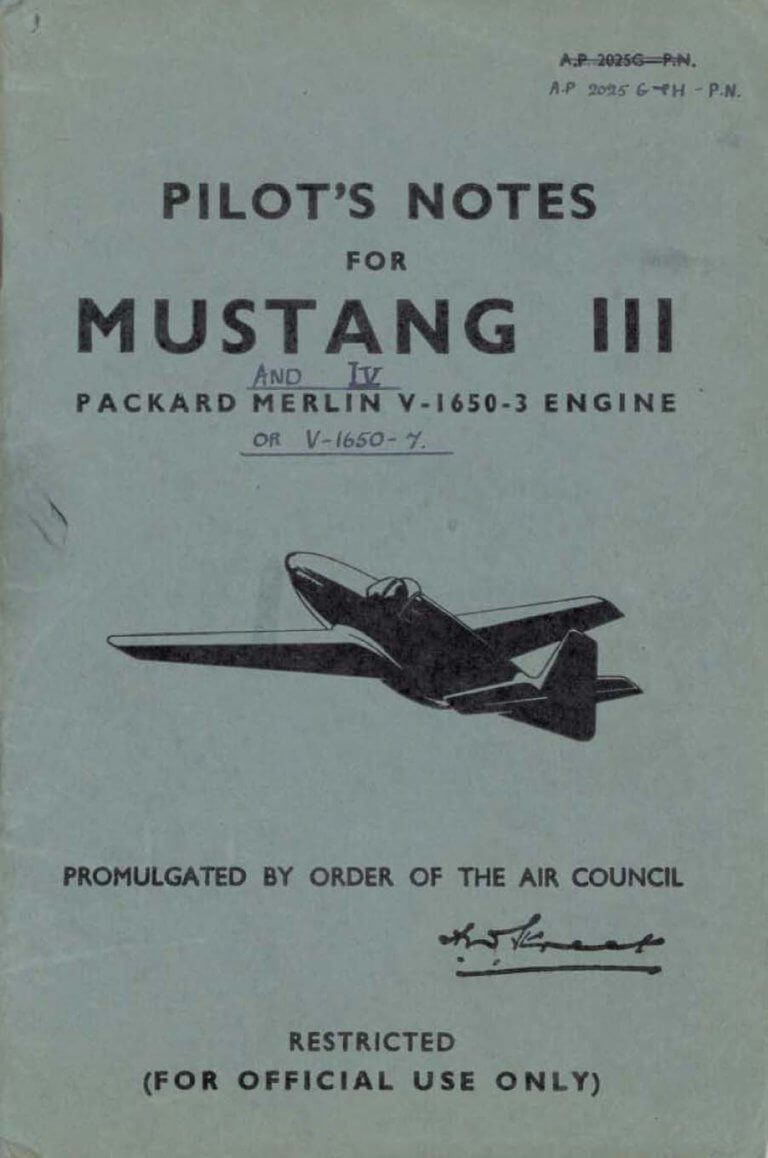 NORTH AMERICAN P-51 MUSTANG - Flight Manuals