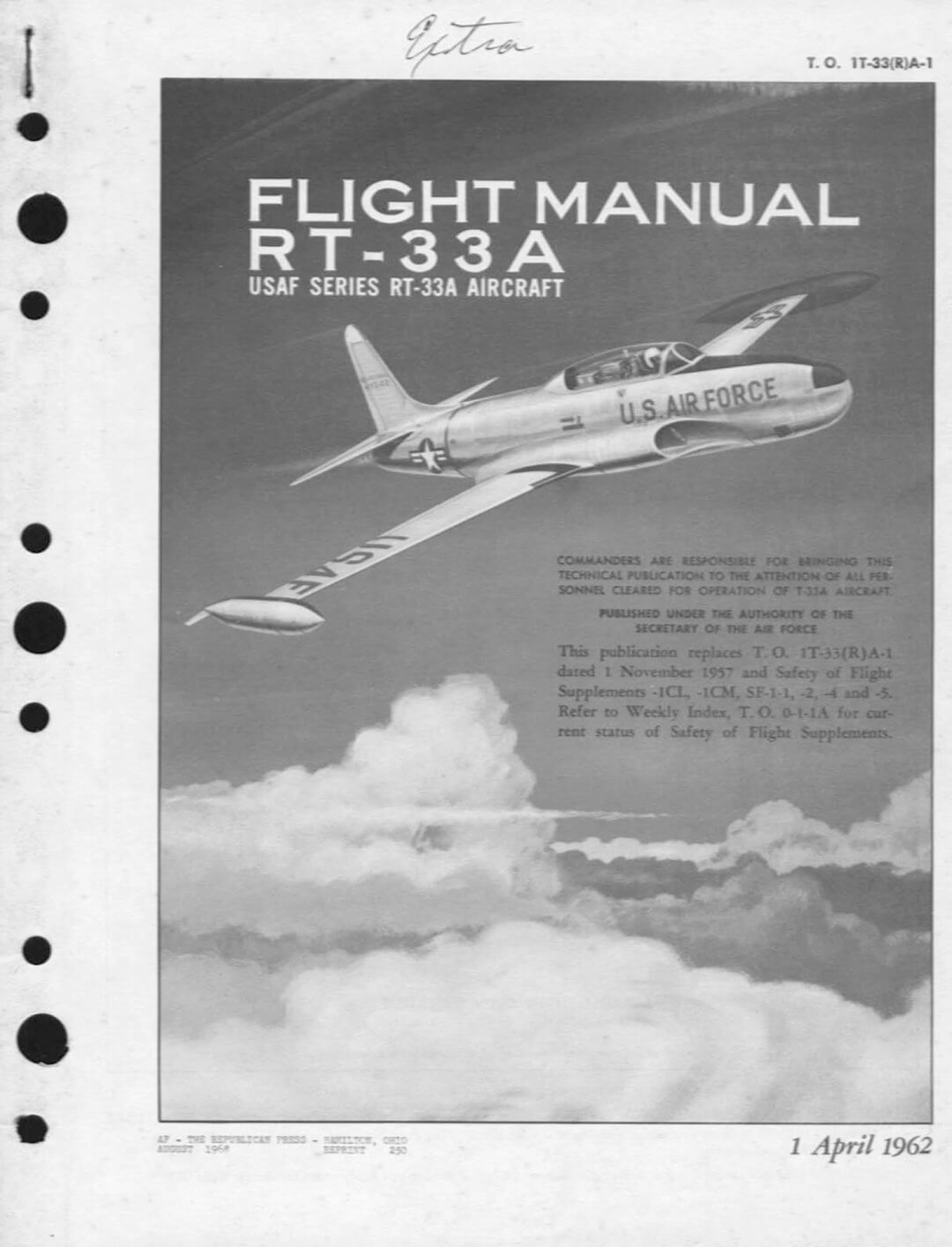 LOCKHEED T-33 SHOOTING STAR - Flight Manuals