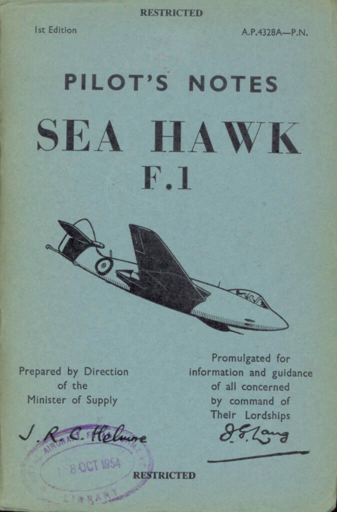 HAWKER SEAHAWK - Flight Manuals