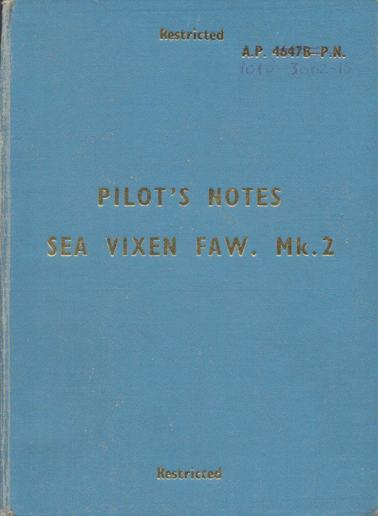 De HAVILLAND DH110 SEA VIXEN - Flight Manuals