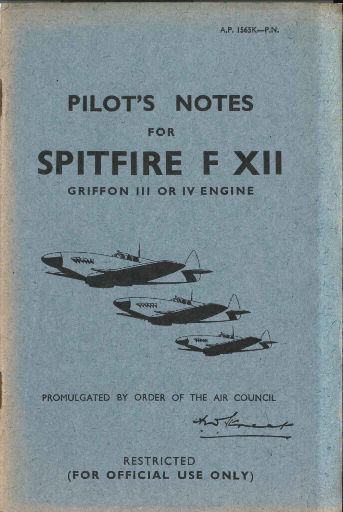 SUPERMARINE SPITFIRE - Flight Manuals