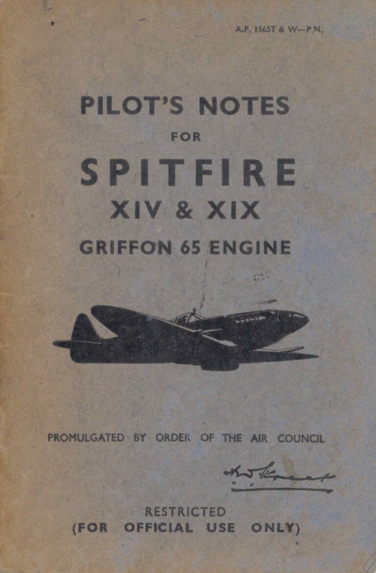 SUPERMARINE SPITFIRE - Flight Manuals