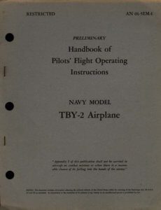 CONSOLIDATED TBY-2 SEAWOLF - Flight Manuals