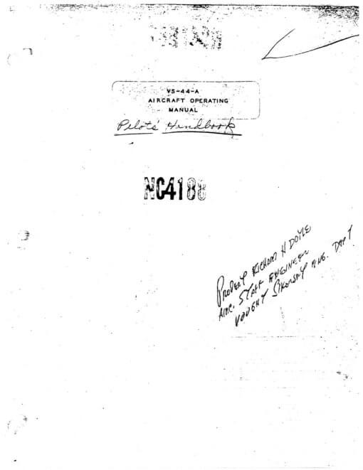 VS 44A Operating Manual cover Flight Manuals vs-44a-operating-manual-cover-flight-manuals
