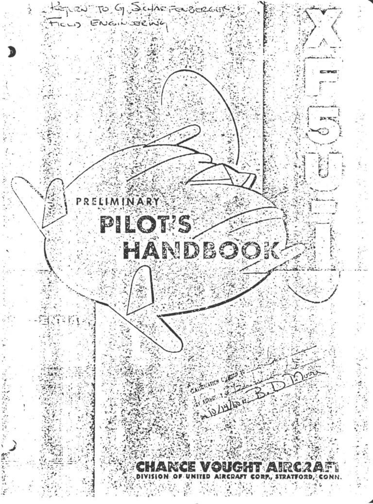 CHANCE VOUGHT XF5U - Flight Manuals
