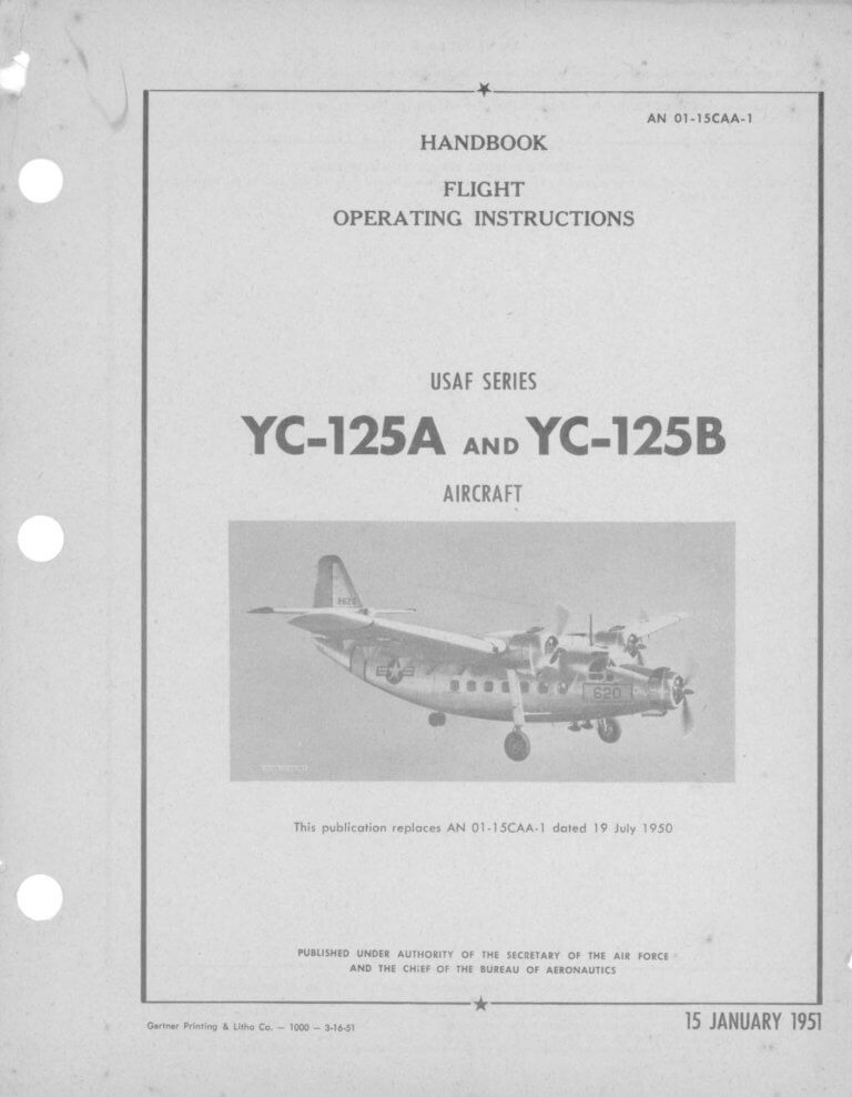NORTHROP YC-125 RAIDER - Flight Manuals