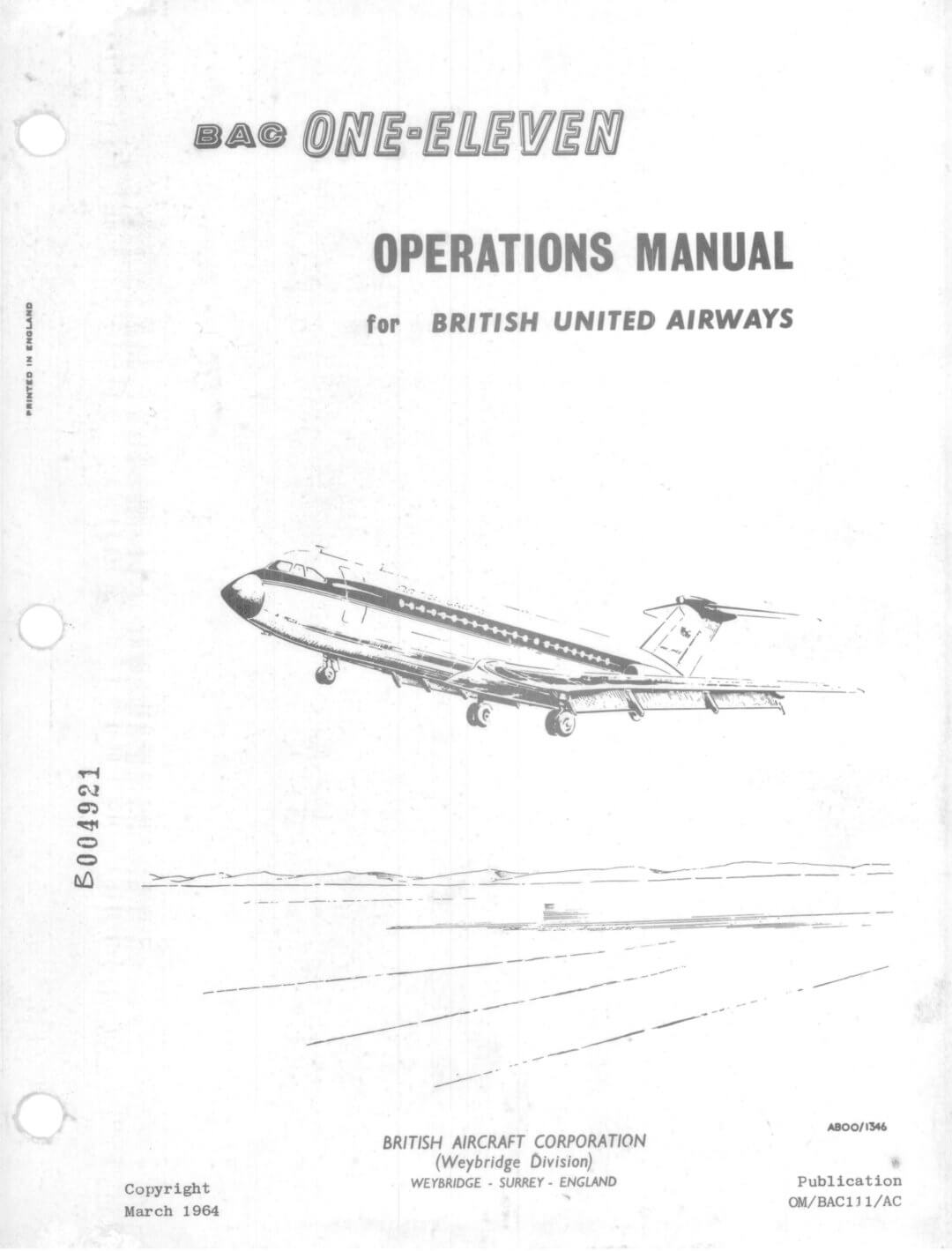 BAC 1-11 - Flight Manuals