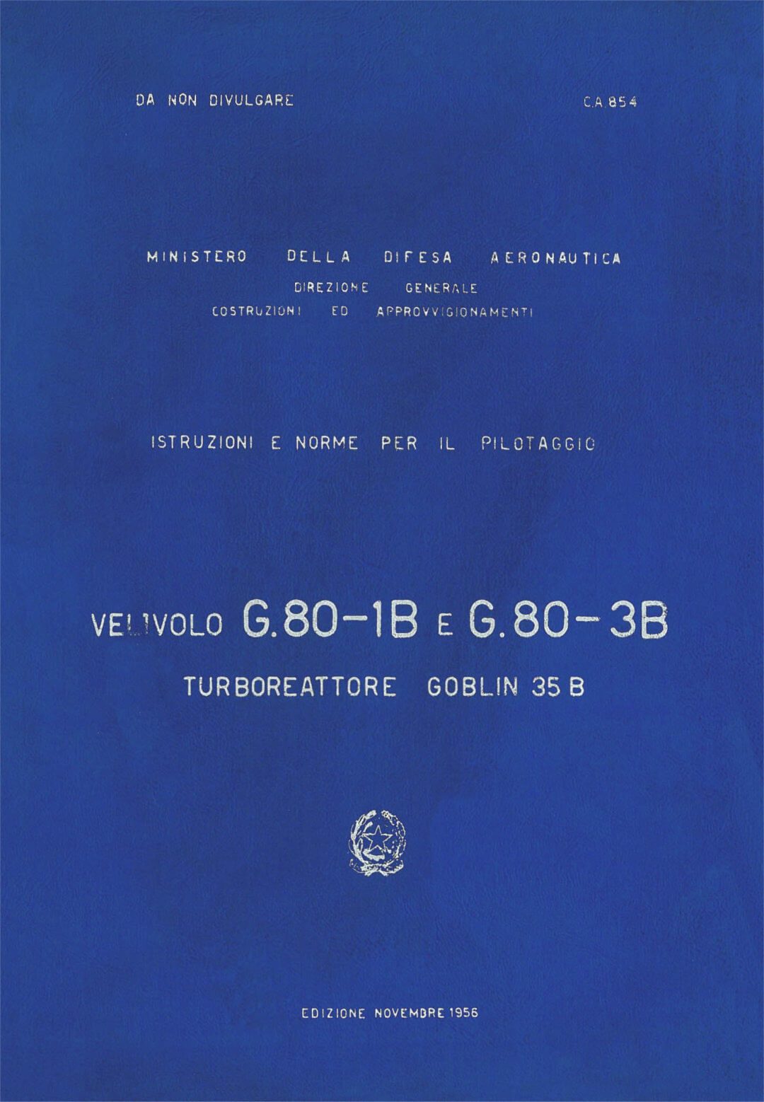 FIAT G80 - Flight Manuals