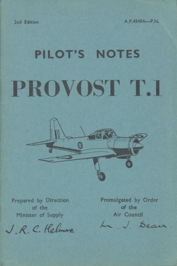 PERCIVAL P56 PROVOST - Flight Manuals