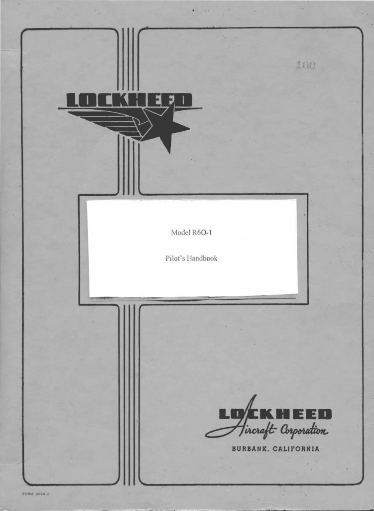 LOCKHEED R6O-1 CONSTITUTION - Flight Manuals