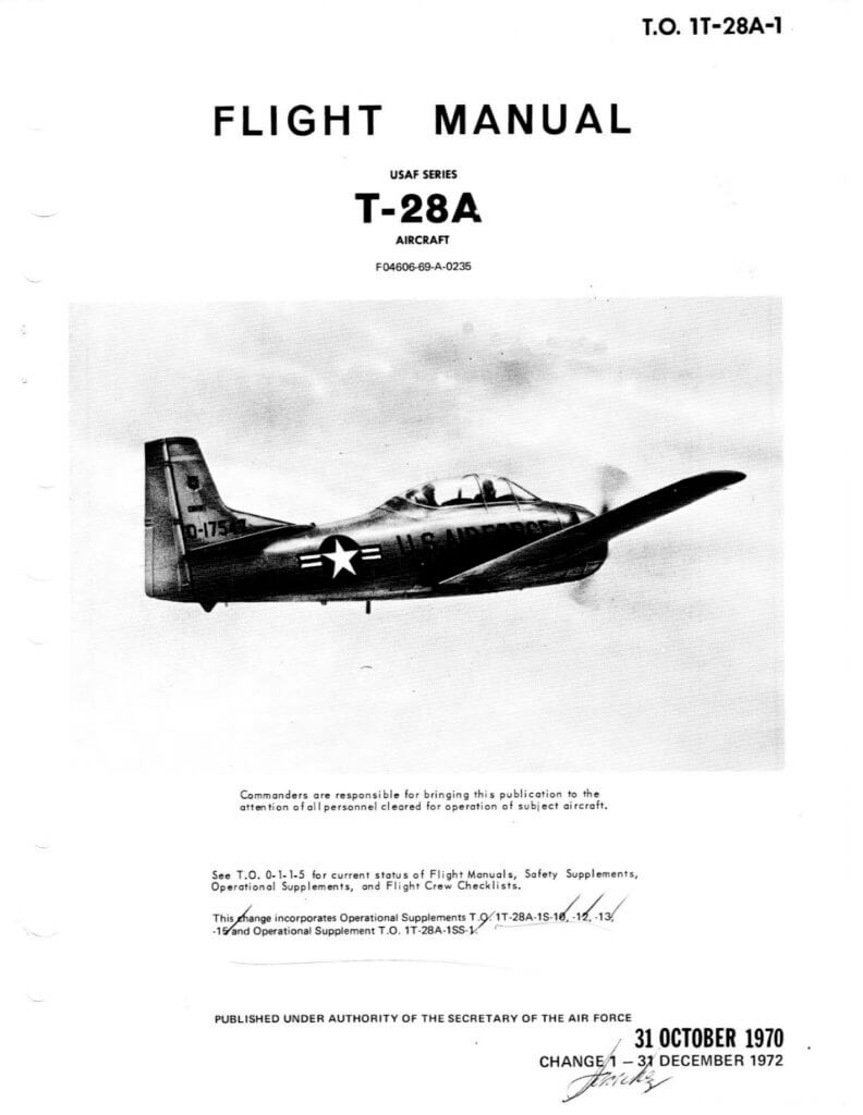 NORTH AMERICAN T-28 TROJAN - Flight Manuals