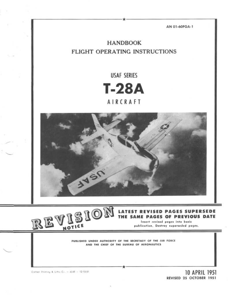 NORTH AMERICAN T-28 TROJAN - Flight Manuals