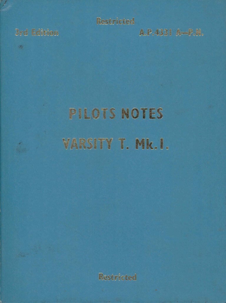 VICKERS VARSITY - Flight Manuals