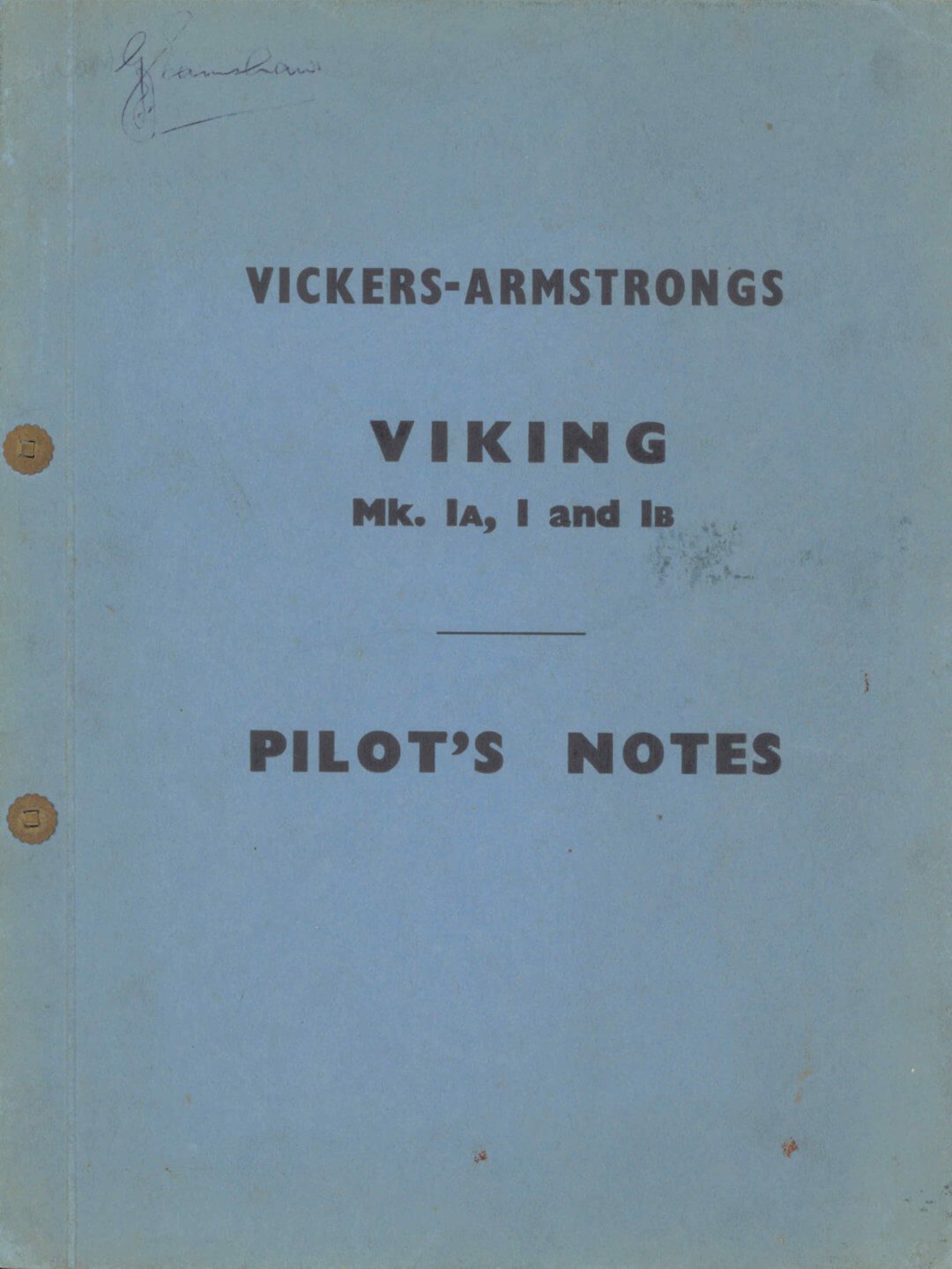 VICKERS VIKING - Flight Manuals
