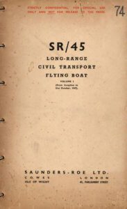 SARO SR/45 PRINCESS - Flight Manuals