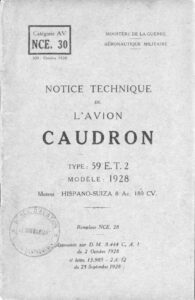 Caudron C59-Notice-Technique-cover - Flight Manuals