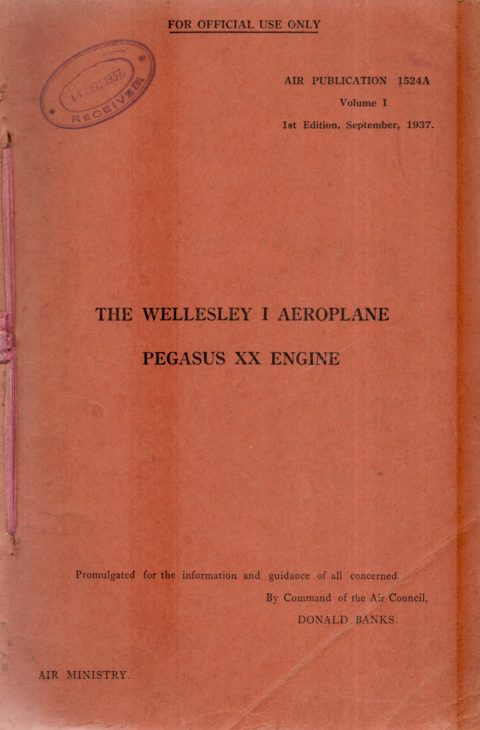 VICKERS WELLESLEY - Flight Manuals